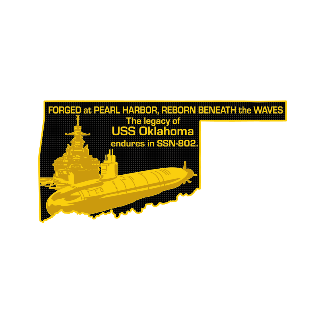 USS OKLAHOMA Challenge Coin – USS Oklahoma SSN 802